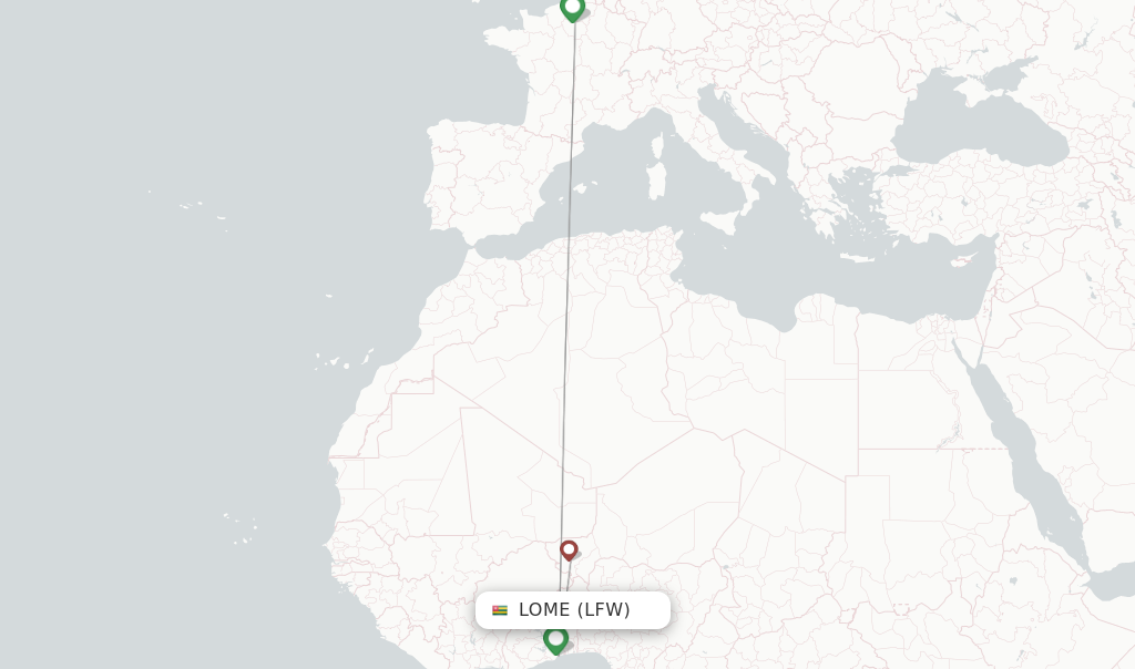 Air France flights from Lome, LFW - FlightsFrom.com