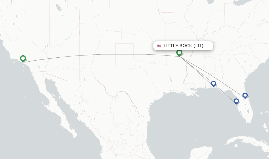 Allegiant flights from Little Rock, LIT - FlightsFrom.com