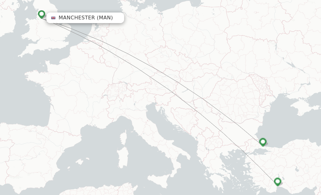 Turkish Airlines flights from Manchester, MAN - FlightsFrom.com