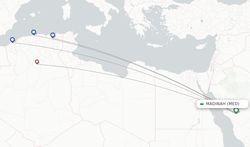 Air Algerie flights from Madinah, MED - FlightsFrom.com