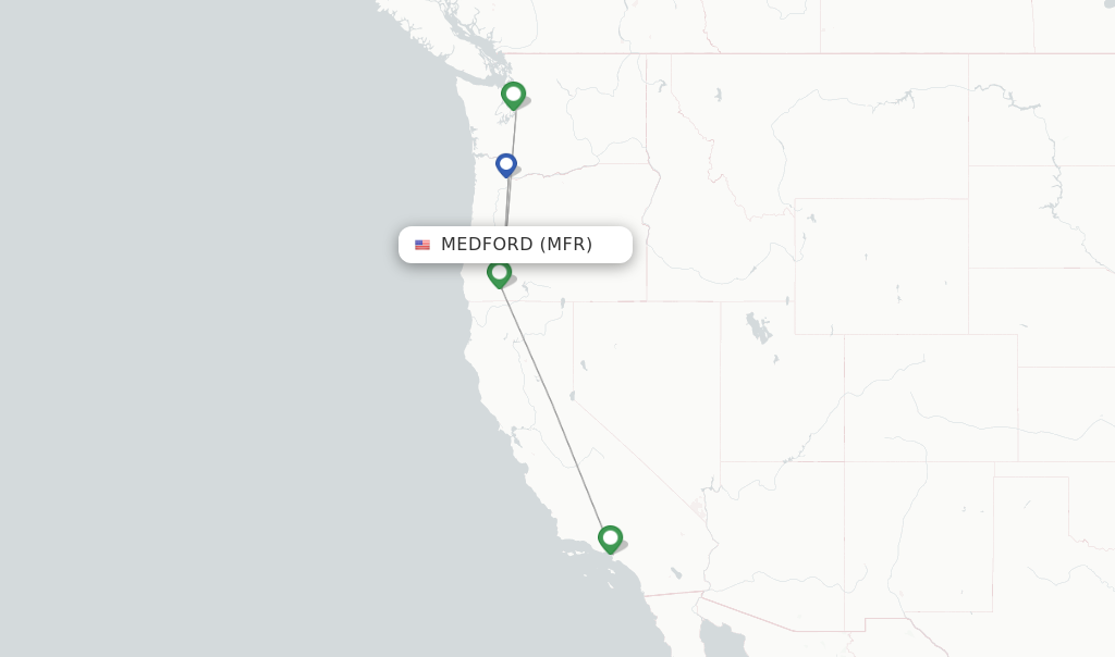 Alaska Airlines flights from Medford, MFR - FlightsFrom.com