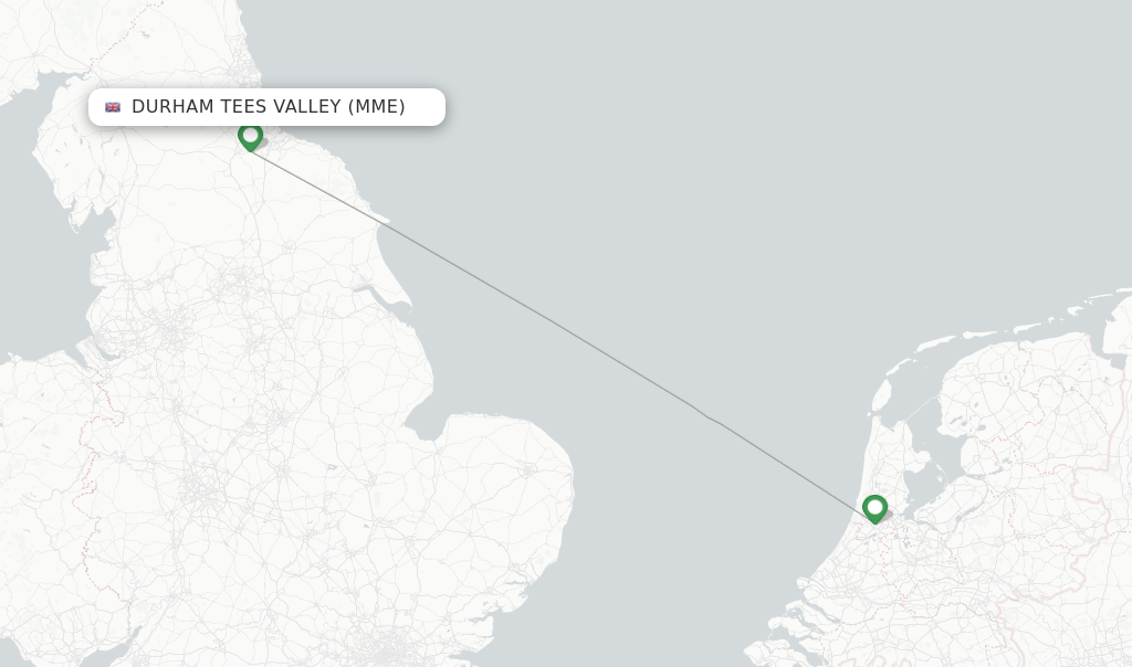 KLM flights from Durham Tees Valley, MME - FlightsFrom.com