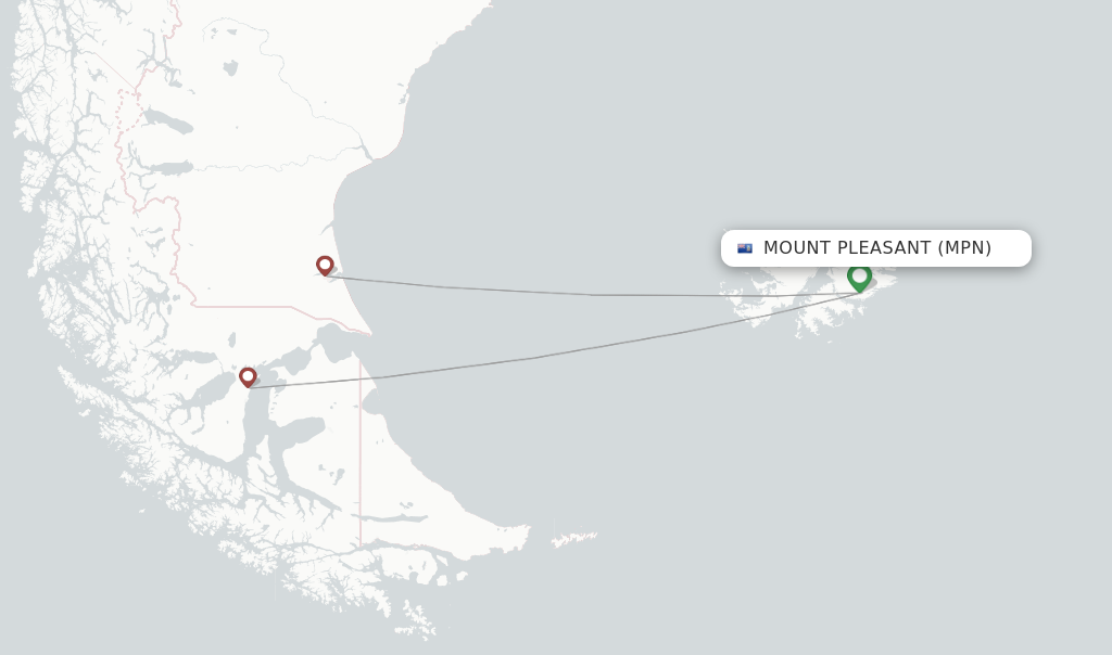 LATAM flights from Mount Pleasant, MPN - FlightsFrom.com