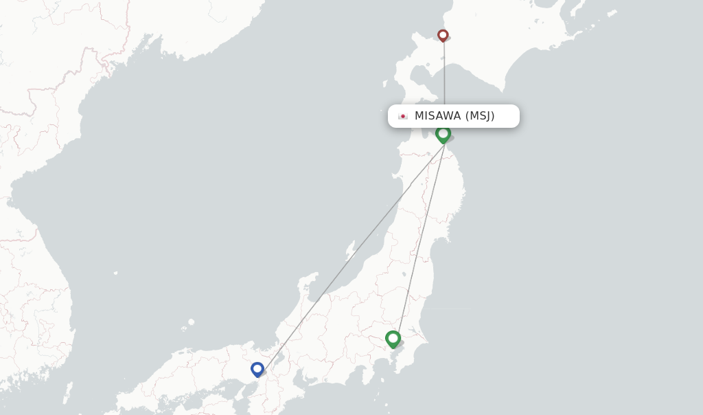 JAL flights from Misawa, MSJ - FlightsFrom.com