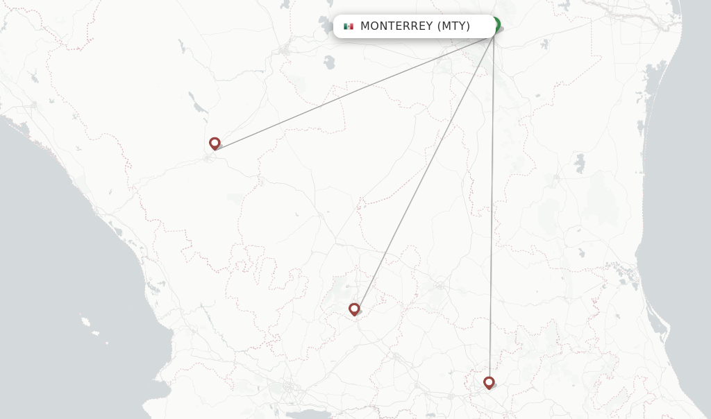 TAR Aerolineas flights from Monterrey, MTY - FlightsFrom.com