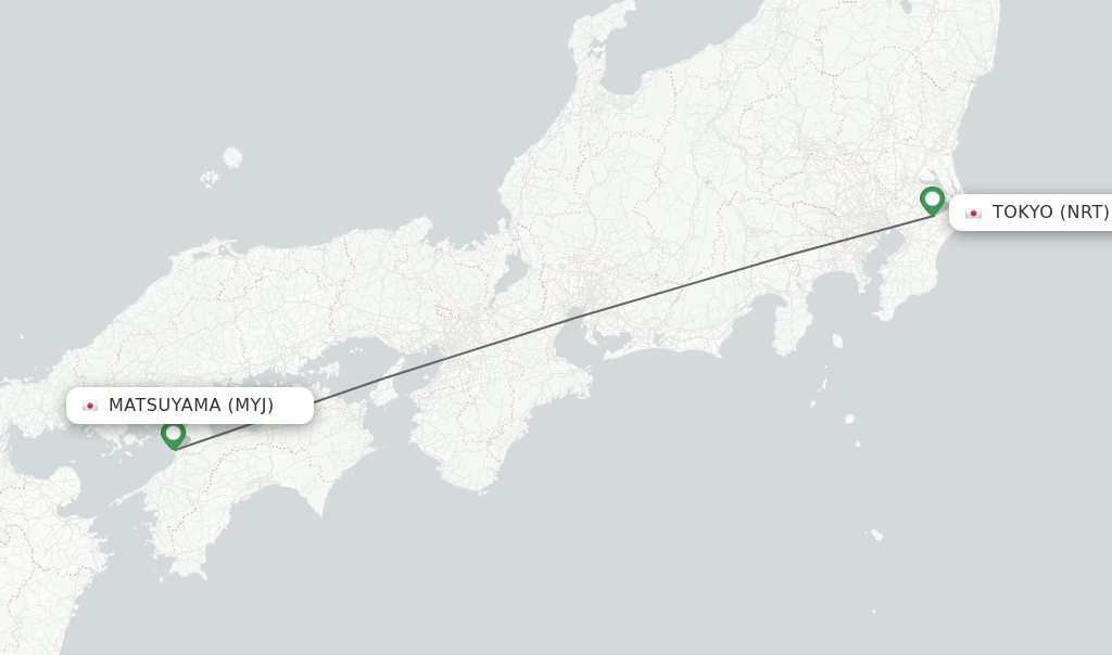 Direct (non-stop) flights from Matsuyama to Tokyo - schedules ...
