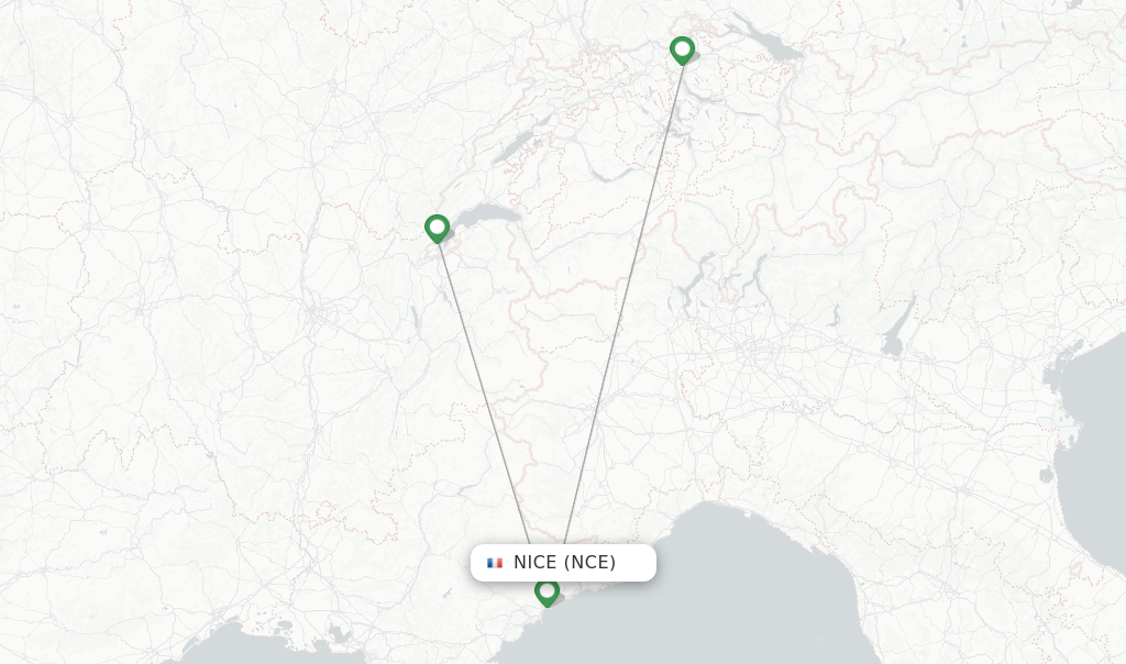SWISS flights from Nice, NCE - FlightsFrom.com