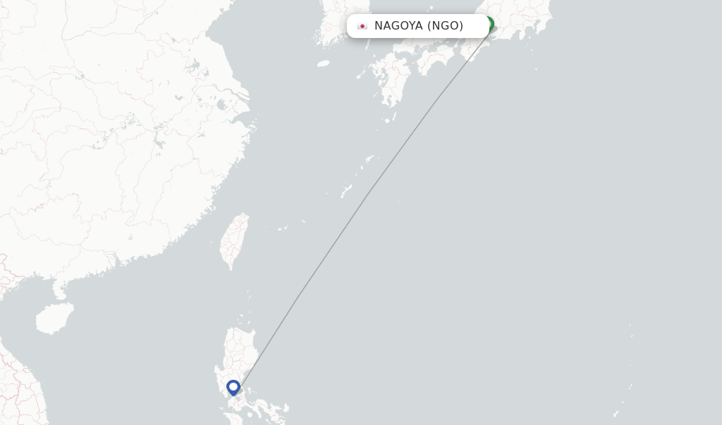 PAL flights from Nagoya, NGO - FlightsFrom.com