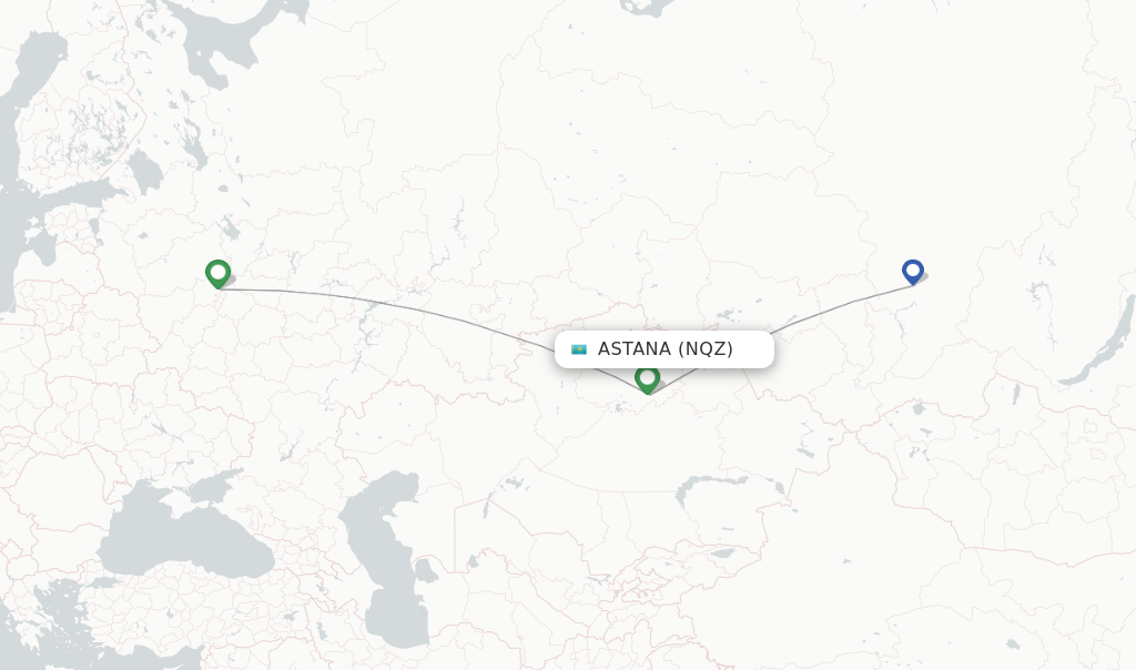 Aeroflot flights from Astana, NQZ - FlightsFrom.com