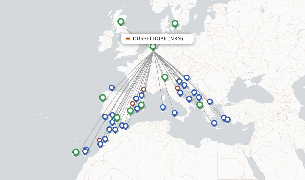Ryanair flights from Dusseldorf, NRN - FlightsFrom.com