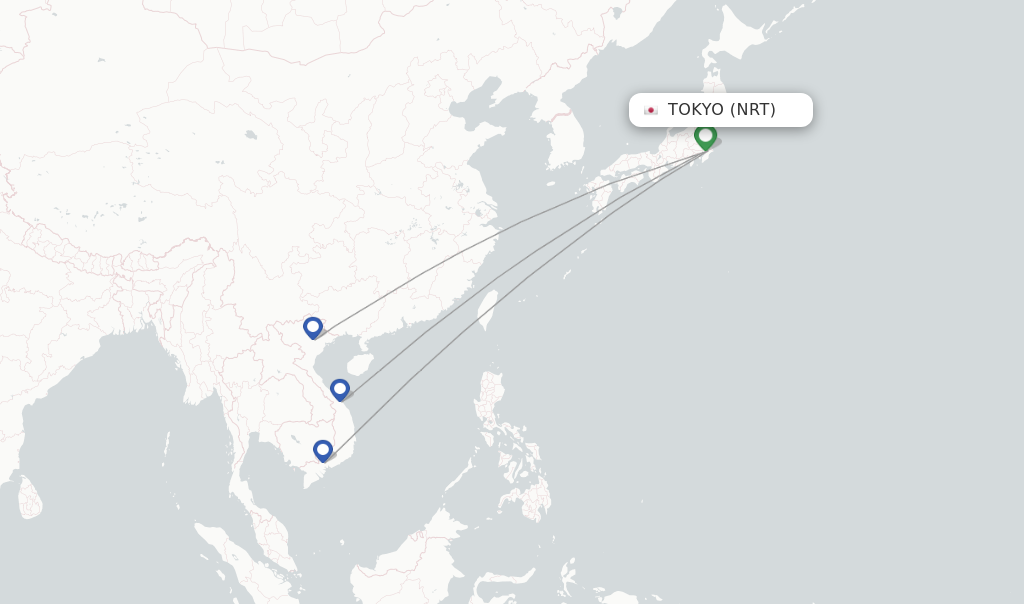 Vietnam Airlines flights from Tokyo, NRT - FlightsFrom.com