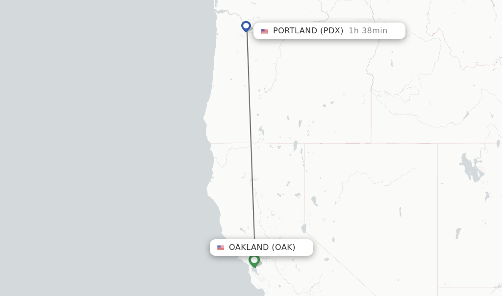 Direct (non-stop) flights from Oakland to Portland - schedules ...
