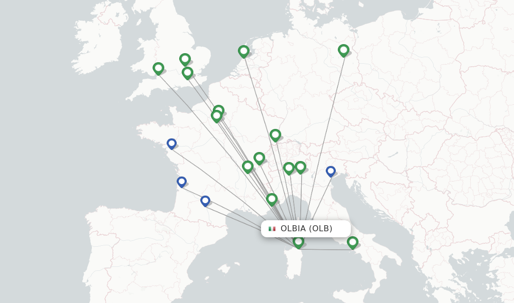 easyJet flights from Olbia, OLB - FlightsFrom.com