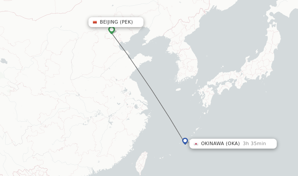 Direct (non-stop) flights from Beijing to Okinawa - schedules ...