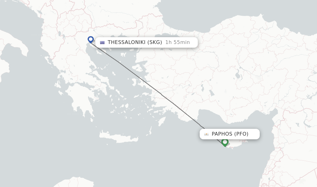 Direct (non-stop) flights from Paphos to Thessaloniki - schedules ...