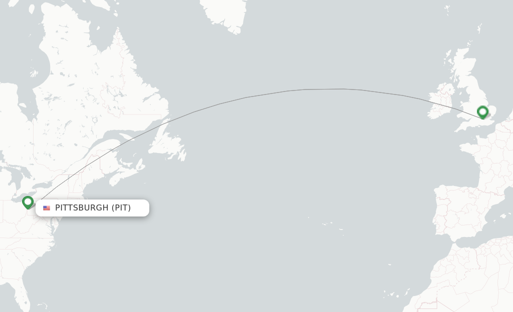 British Airways flights from Pittsburgh, PIT - FlightsFrom.com