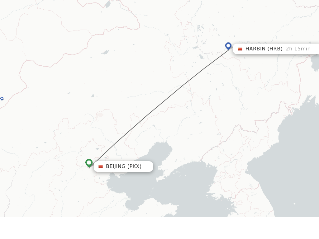 Direct (non-stop) flights from Beijing to Harbin - schedules ...