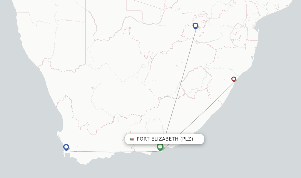 Safair flights from Port Elizabeth, PLZ - FlightsFrom.com