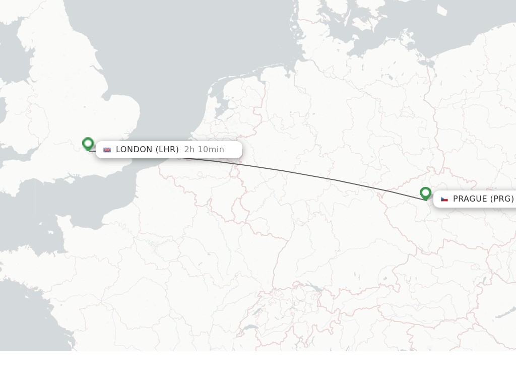 Direct (non-stop) flights from Prague to London - schedules ...