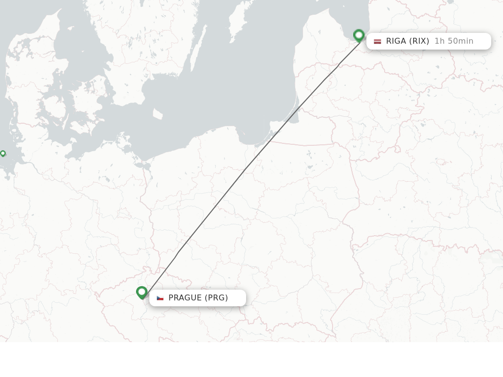 Direct (non-stop) flights from Prague to Riga - schedules - FlightsFrom.com