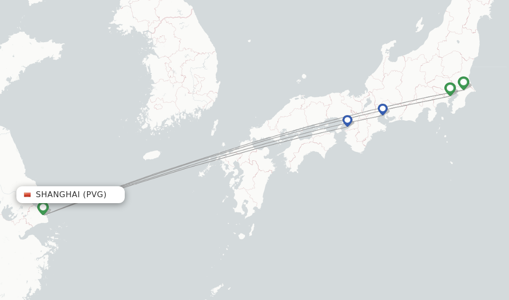 JAL flights from Shanghai, PVG - FlightsFrom.com