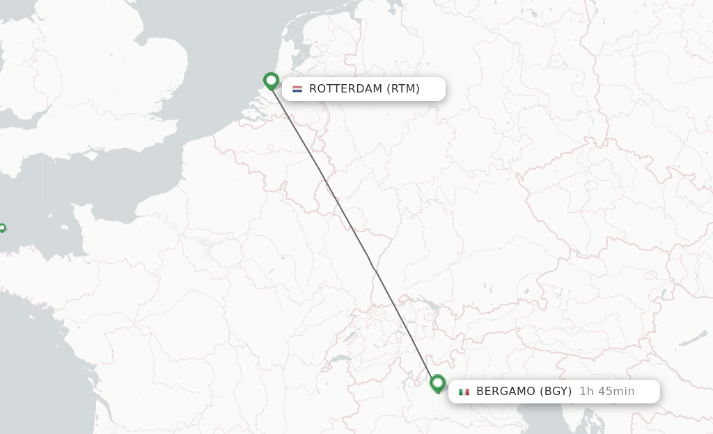 Direct (non-stop) flights from Rotterdam to Milan - schedules ...