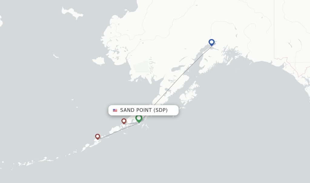 Aleutian Airways flights from Sand Point, SDP - FlightsFrom.com