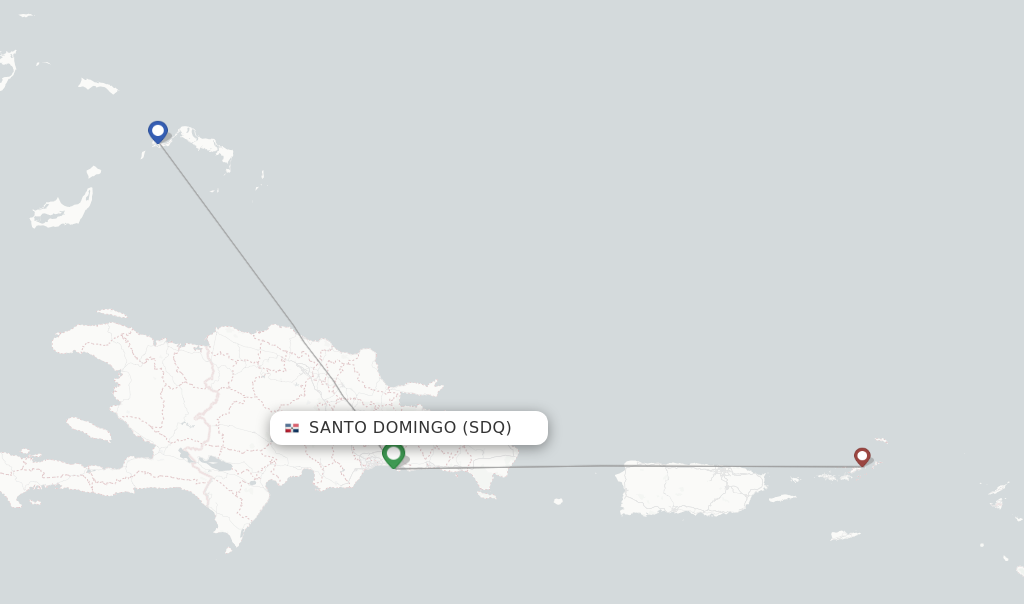 interCaribbean Airways flights from Santo Domingo, SDQ - FlightsFrom.com