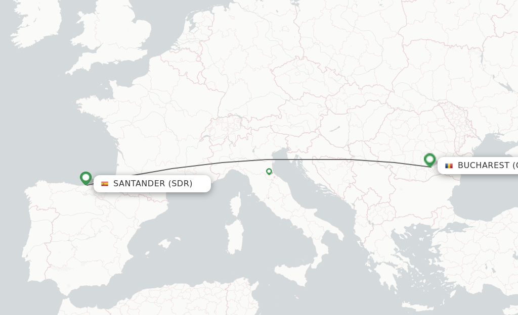 Direct (non-stop) flights from Santander to Bucharest - schedules ...