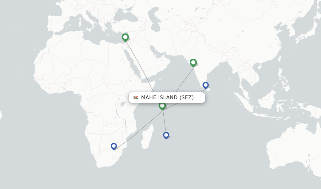 Air Seychelles flights from Mahe Island, SEZ - FlightsFrom.com