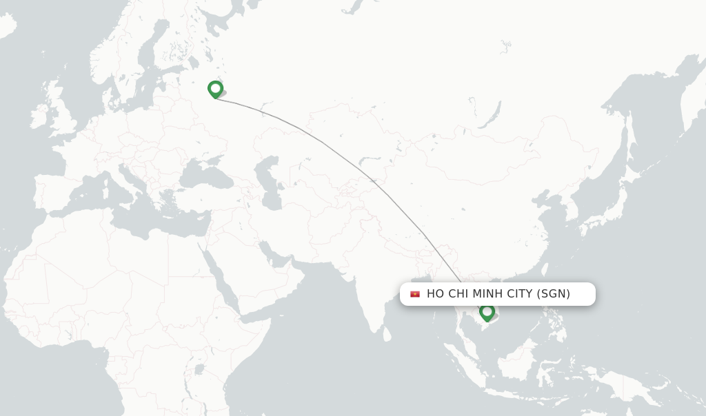 Aeroflot flights from Ho Chi Minh City, SGN - FlightsFrom.com