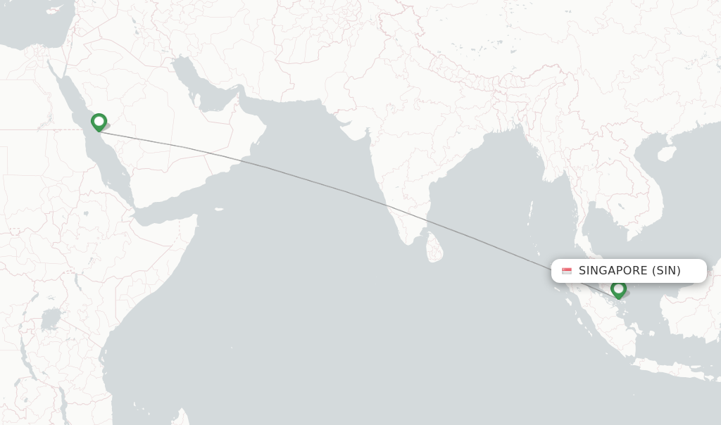 Saudia flights from Singapore, SIN - FlightsFrom.com