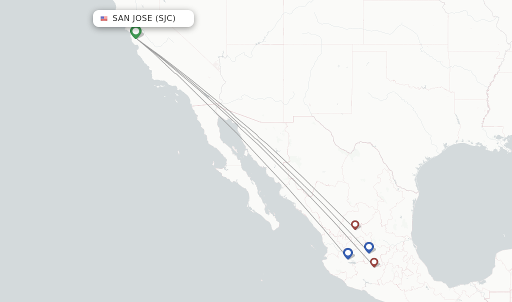 Volaris flights from San Jose, SJC - FlightsFrom.com
