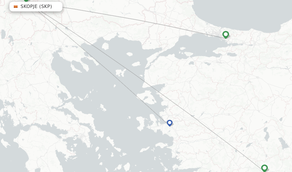 Pegasus flights from Skopje, SKP - FlightsFrom.com