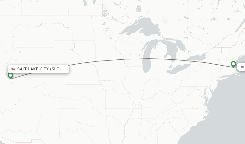 Direct (non-stop) flights from Salt Lake City to Boston - schedules ...