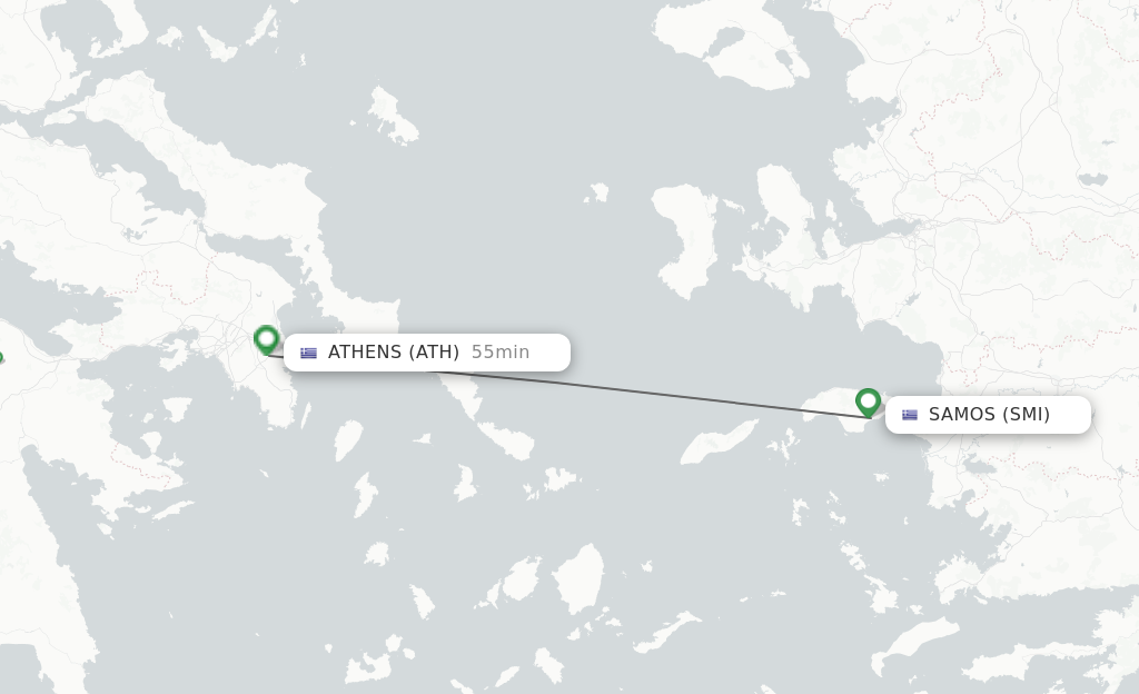 Direct (non-stop) flights from Samos to Athens - schedules ...