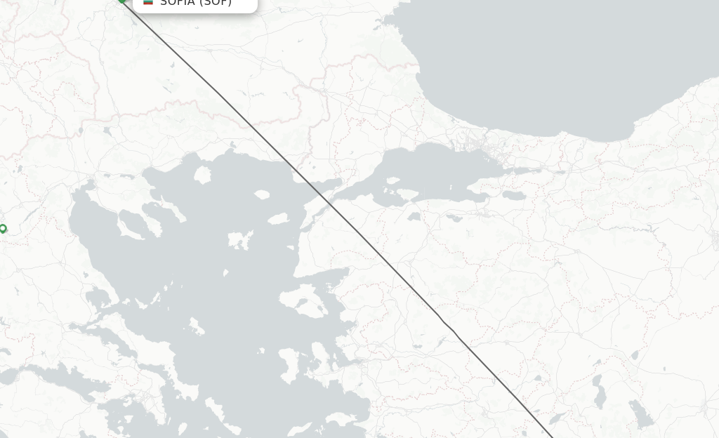 Direct (non-stop) flights from Sofia to Antalya - schedules ...