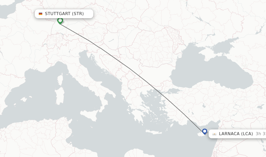 Direct (non-stop) flights from Stuttgart to Larnaca - schedules ...