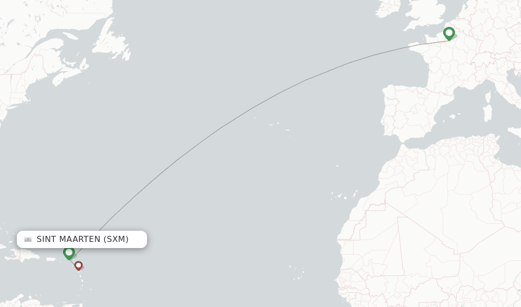 Air France flights from Sint Maarten, SXM - FlightsFrom.com