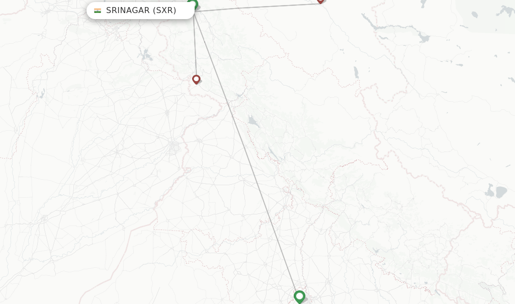 Air India flights from Srinagar, SXR - FlightsFrom.com