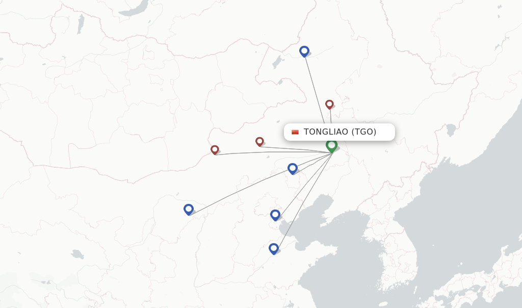 Tianjin Airlines flights from Tongliao, TGO - FlightsFrom.com
