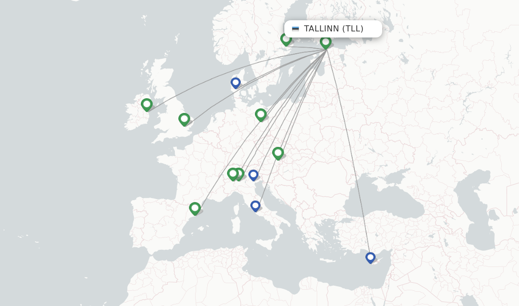 Ryanair flights from Tallinn, TLL - FlightsFrom.com