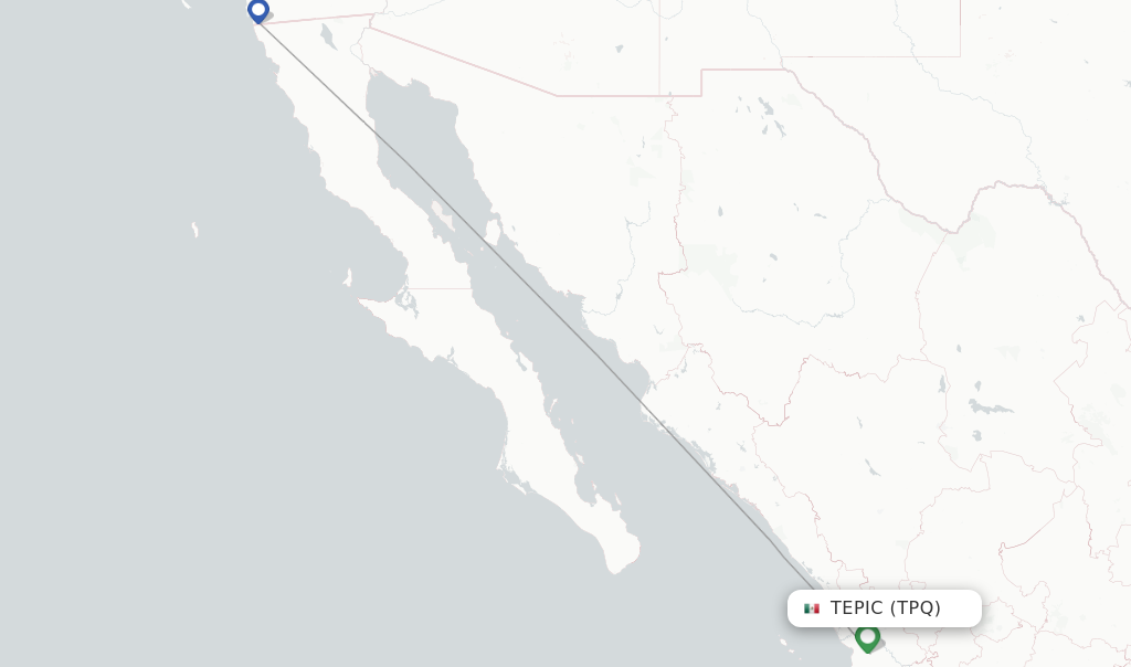 Volaris flights from Tepic, TPQ - FlightsFrom.com
