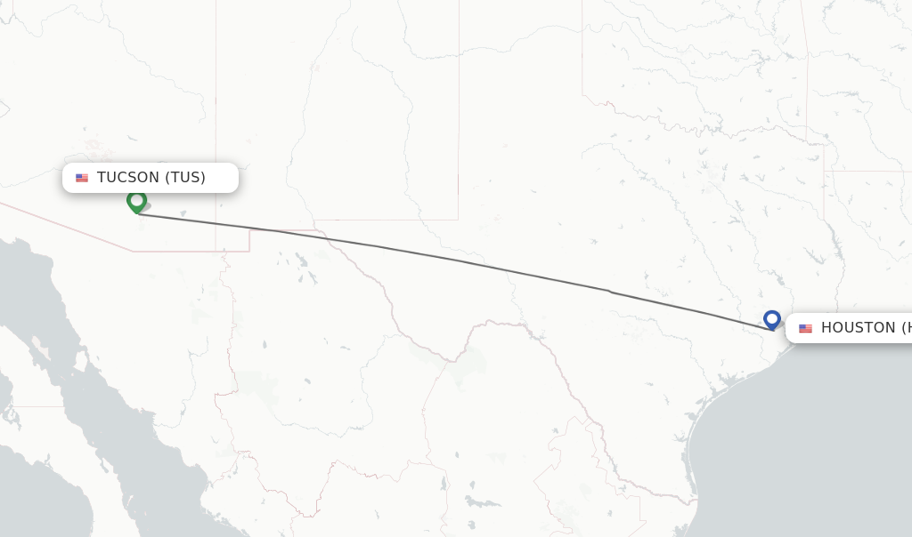 Direct (non-stop) flights from Tucson to Houston - schedules ...