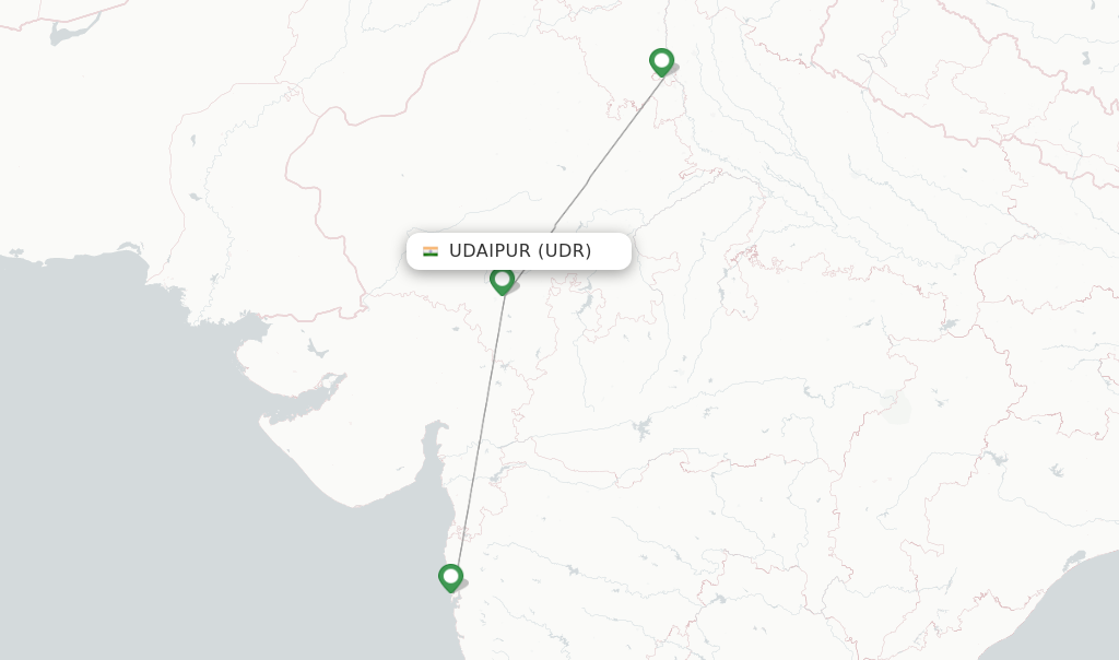 Air India flights from Udaipur, UDR - FlightsFrom.com