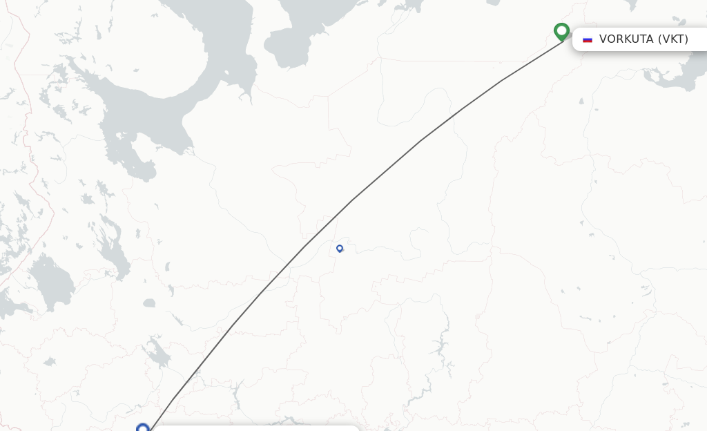 Direct (non-stop) flights from Vorkuta to Moscow - schedules ...