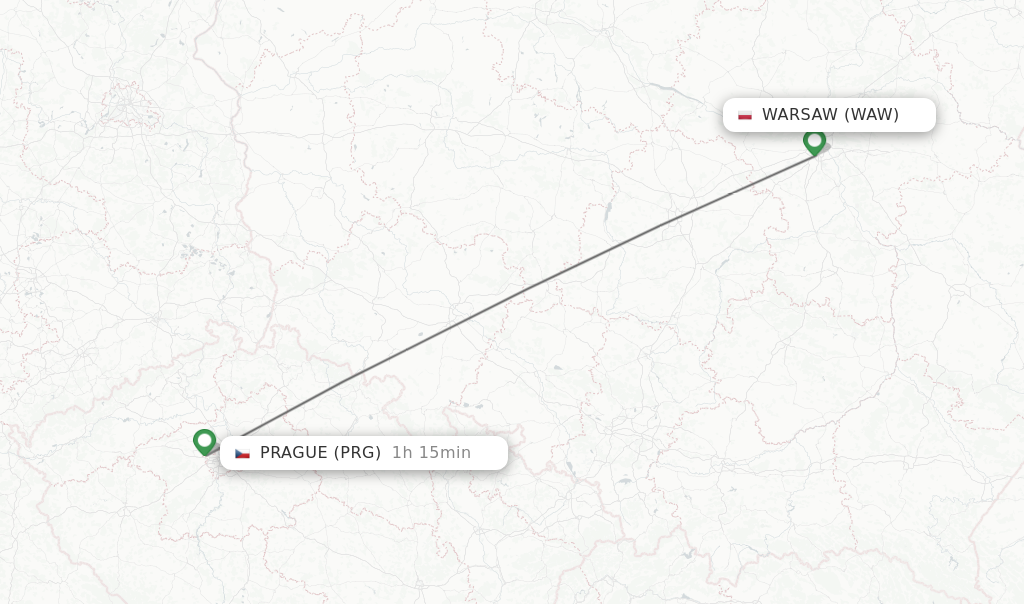 Direct (non-stop) flights from Warsaw to Prague - schedules ...