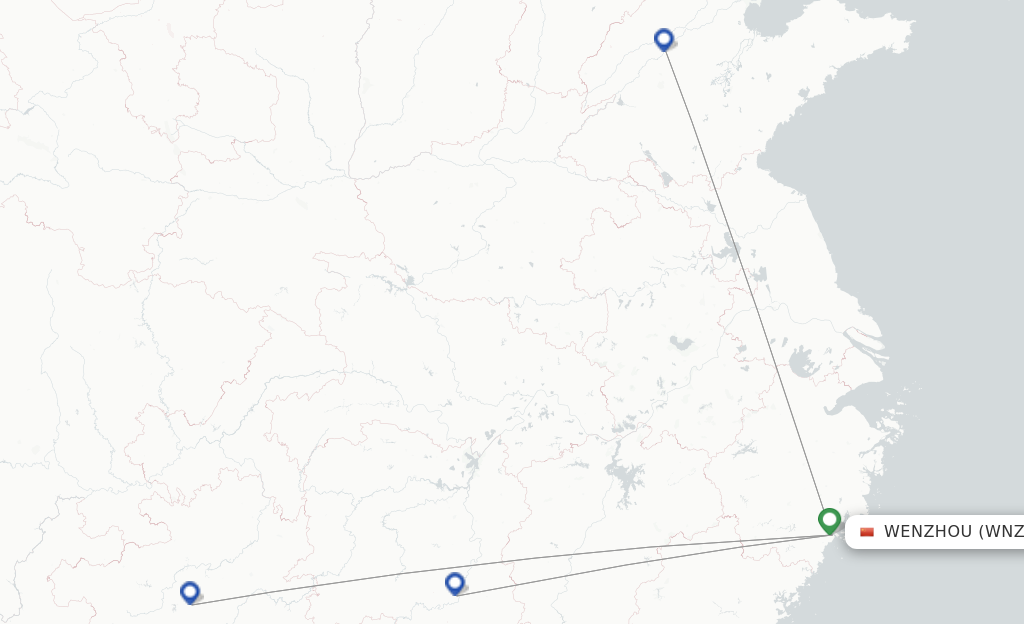 Chengdu Airlines flights from Wenzhou, WNZ - FlightsFrom.com
