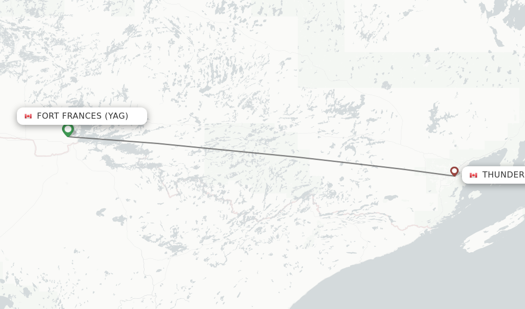 Direct (non-stop) flights from Fort Frances to Thunder Bay - schedules ...