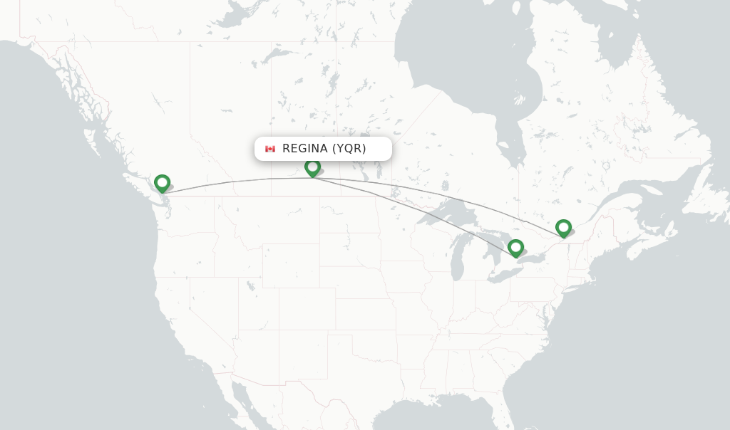 Air Canada flights from Regina, YQR - FlightsFrom.com